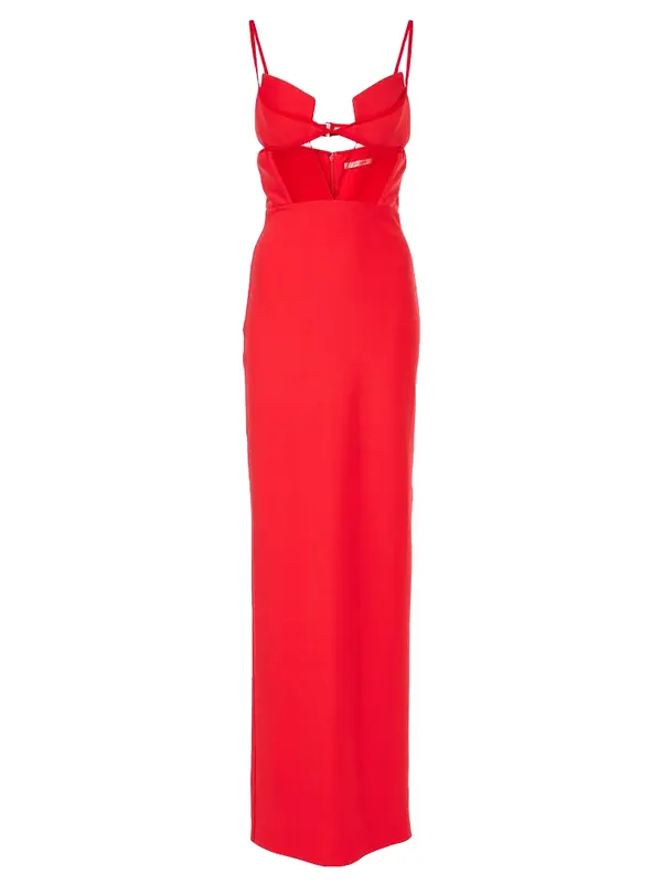 NENSI DOJAKA Crêpe Maxi Dress - Red