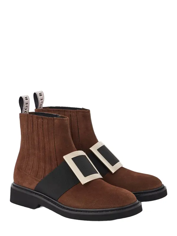 ROGER VIVIER Viv' Rangers Chelsea Boots - Brown