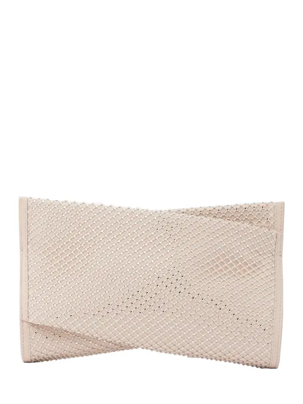 CHRISTIAN LOUBOUTIN Loubitwist Small Clutch - White
