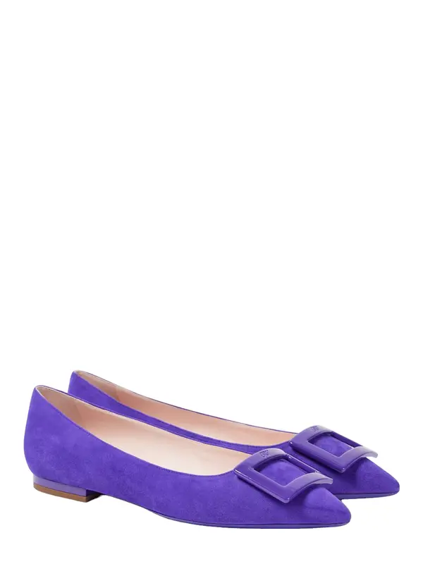 ROGER VIVIER Gommettine Ballet Flats - Purple