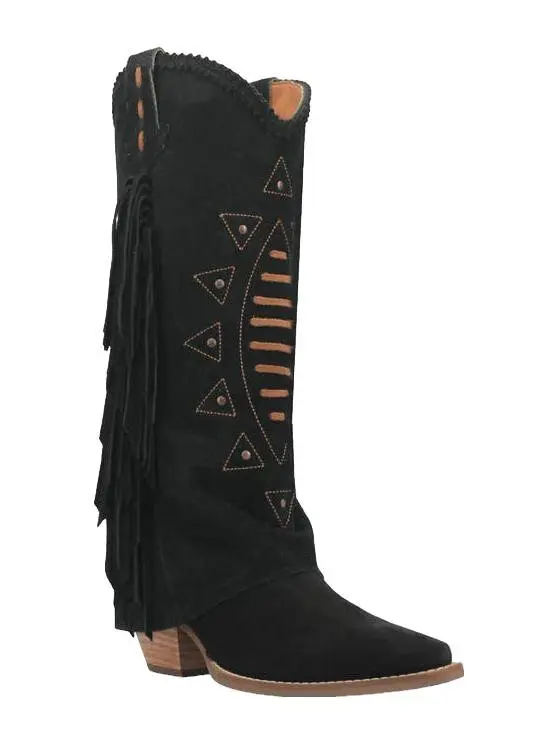 DINGO Spirit Trail Knee High Western Boot - Black