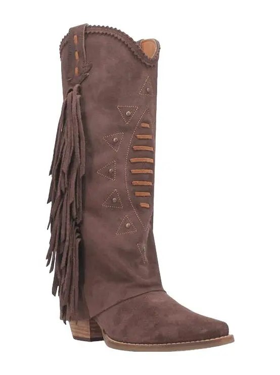 DINGO Spirit Trail Knee High Western Boot - Brown