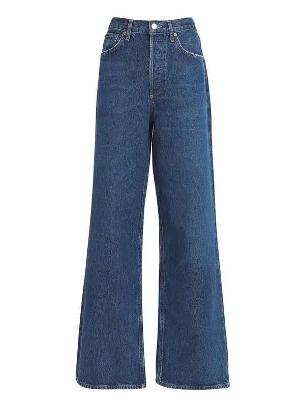 AGOLDE Dame Wide-leg Jeans - Blue