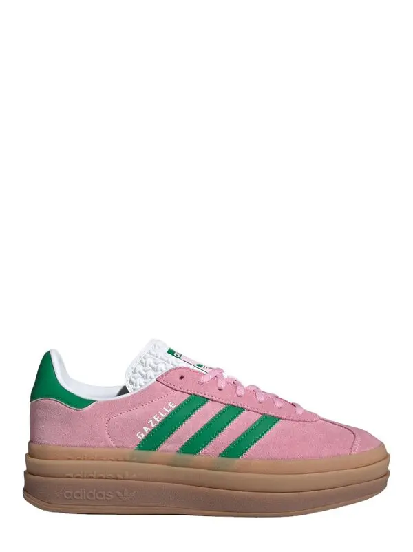 Adidas Gazelle Bold Sneakers - True Pink / Green / Cloud White