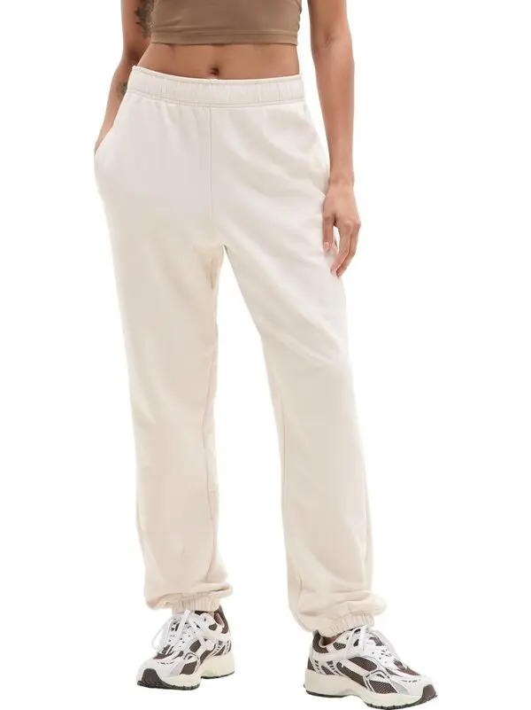 Athleta Forever Fleece High Rise Jogger - Bone