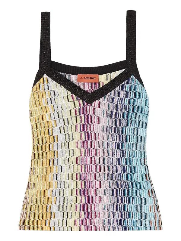 Missoni Metallic Crochet-knit Camisole - Multicolor