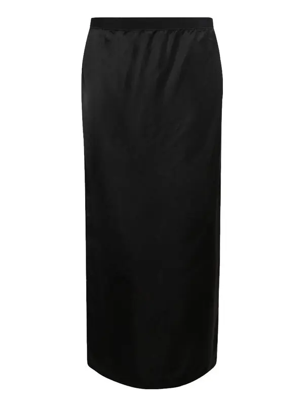 Wardrobe.NYC Slip Midi Skirt - Black