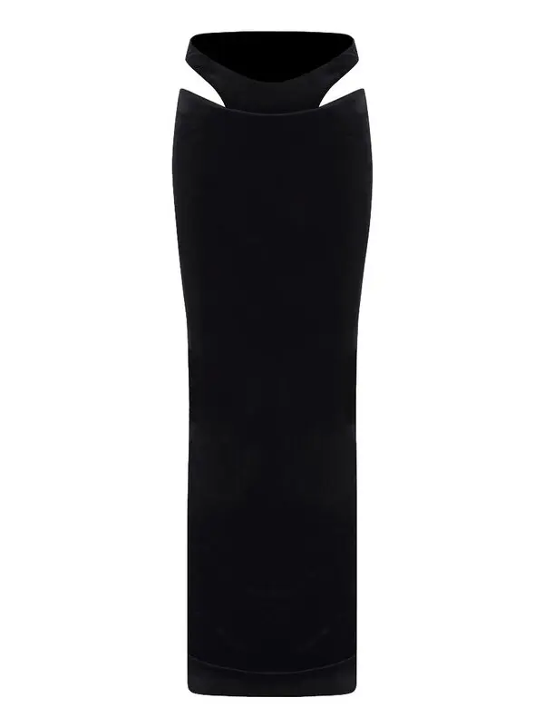 THE NEW ARRIVALS ILKYAZ OZEL Dia Skirt - Black Panther