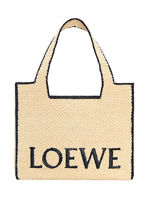 Loewe X Paula's Ibiza Large Raffia Tote Bag - Natural