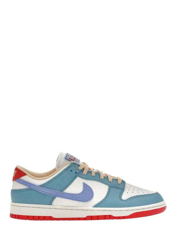 Nike Dunk Low Premium Sneakers - Pale Ivory/royal Pulse/denim Turquoise