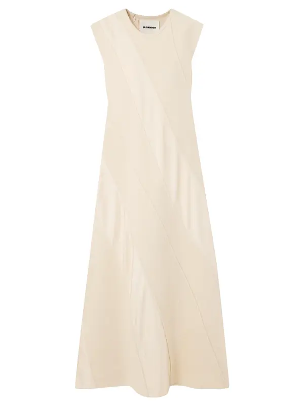 JIL SANDER Paneled Midi Dress - Neutrals