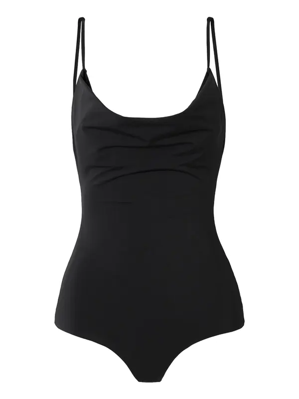 Magda Butrym Draped Swimsuit - Black