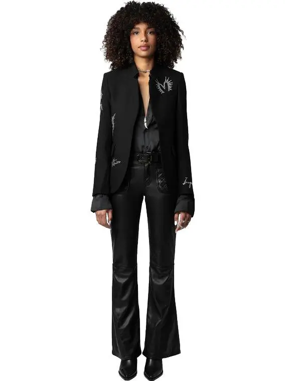 Zadig&Voltaire Very Diamanté Blazer - Black