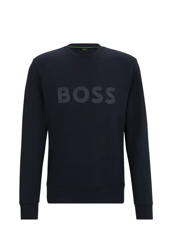 BOSS Logo-print Sweatshirt - Blue