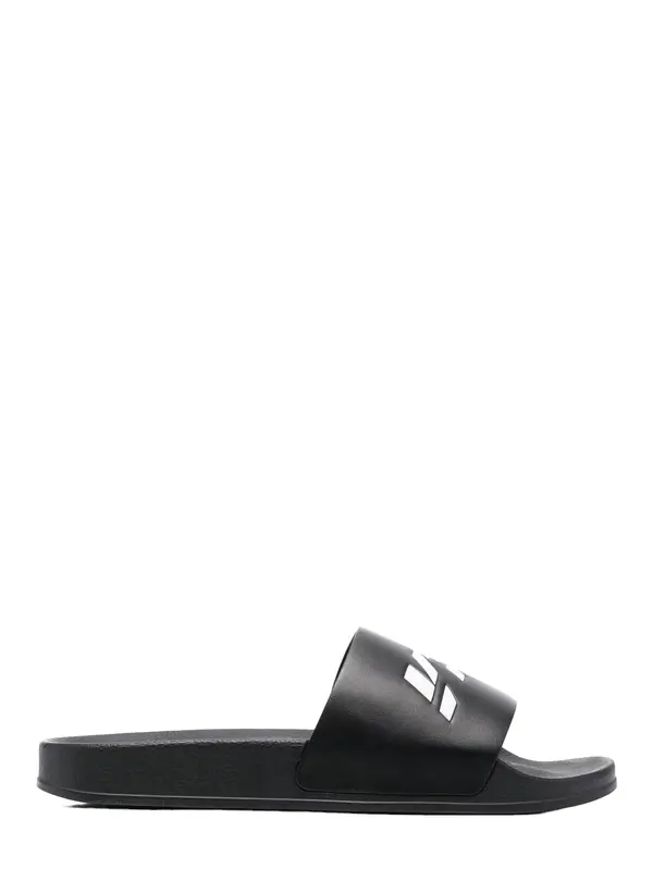Vetements Logo-print Slides - Black