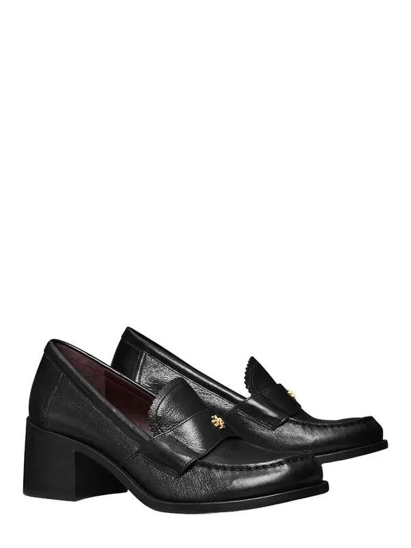 Tory Burch Classic Heeled Loafer - Perfect Black