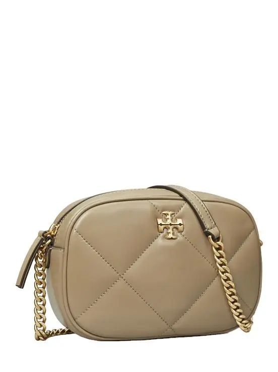 Tory Burch Kira Diamond Quilt Camera Bag - Taupe Oak