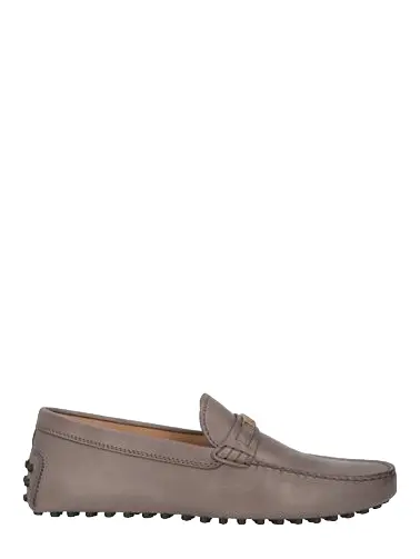 TOD'S Leather Loafers - Grey