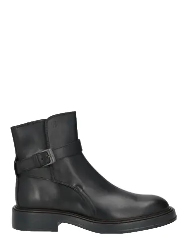 TOD'S Leather Ankle Boots - Black