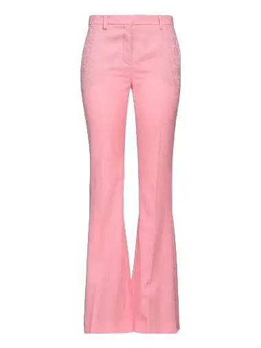Versace Flared Virgin Wool Trousers - Pink