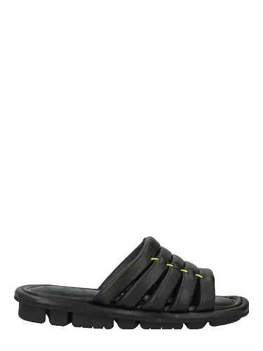 OA NON-FASHION Leather Slides - Black