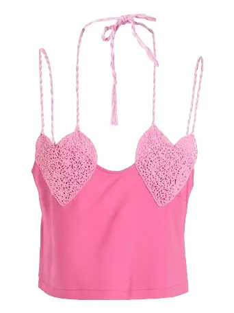 MARCO RAMBALDI Crepe Crop Top - Pink