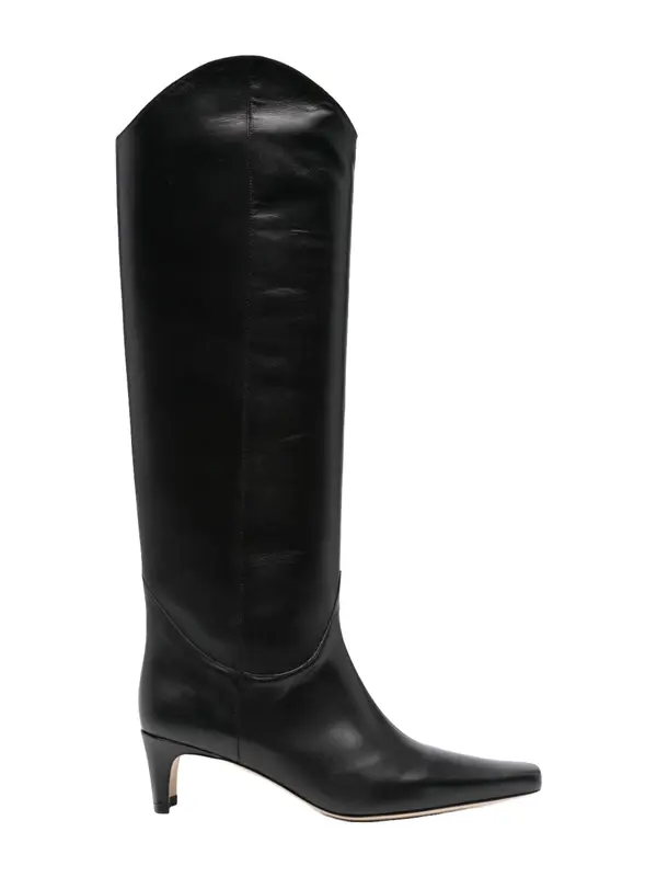 Staud 55mm Western Wally Boots - Black