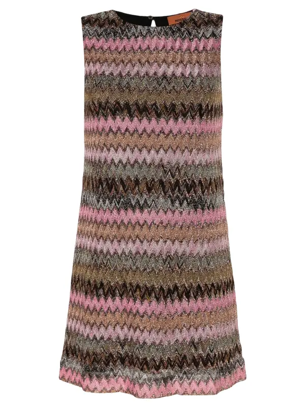 Missoni Zigzag Lurex Minidress - Black