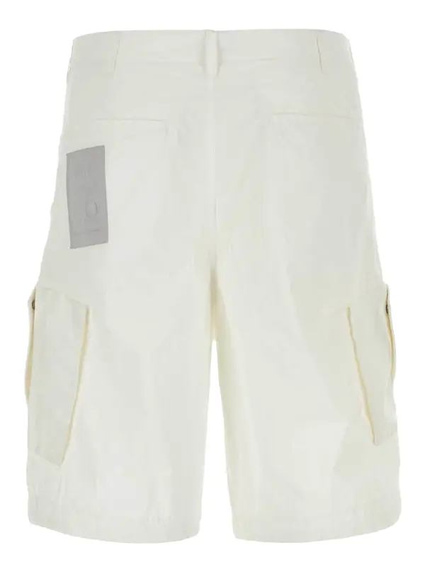 TEN C Logo-patch Cargo Shorts - White