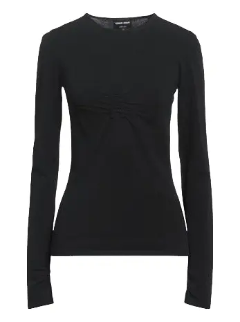 Giorgio Armani Solid Crewneck Sweater - Black