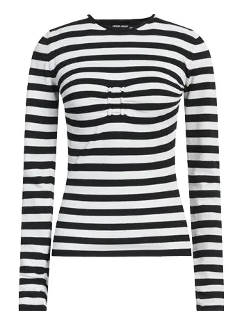 Giorgio Armani Striped Knit Sweater - Black