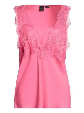 Pinko Sleeveless Lace Trim Camisole - Fuchsia