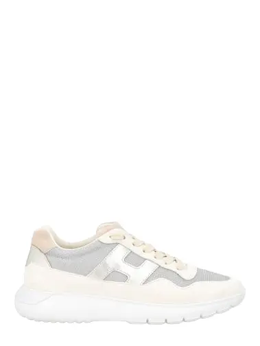Hogan Leather Sneakers - Beige