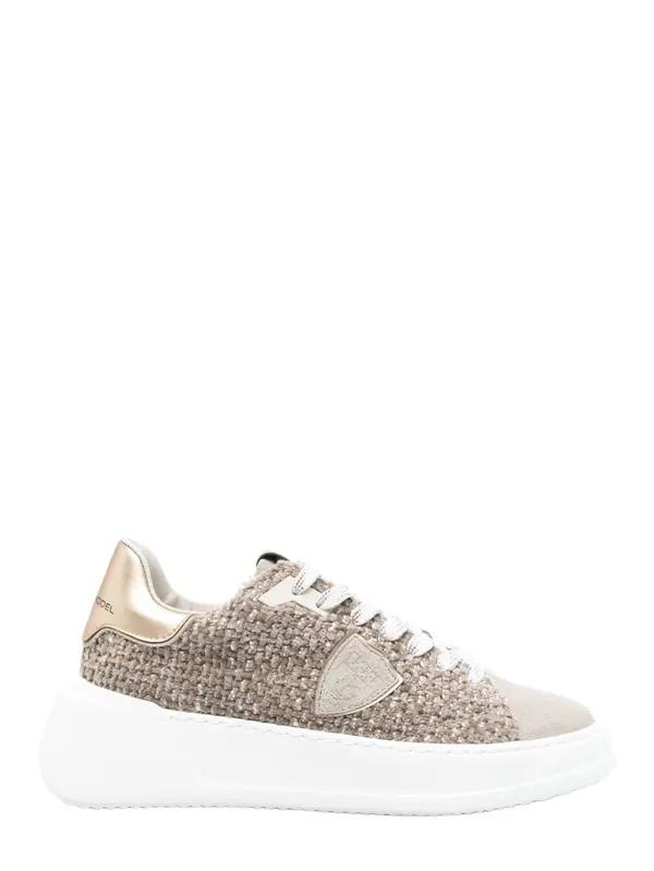 Philippe Model Tres Temple Sneakers - Neutrals