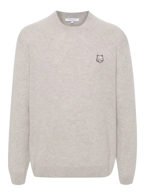Maison Kitsuné Fox-motif Sweater - Grey