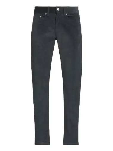 LIU •JO MAN Cotton Blend Tapered Corduroy Pants - Blue