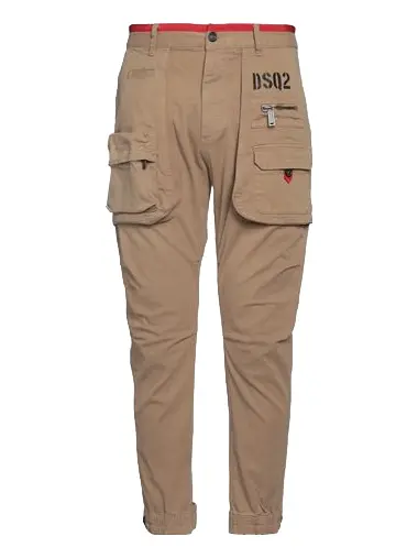 Dsquared2 Cotton Blend Cargo Pants - Beige