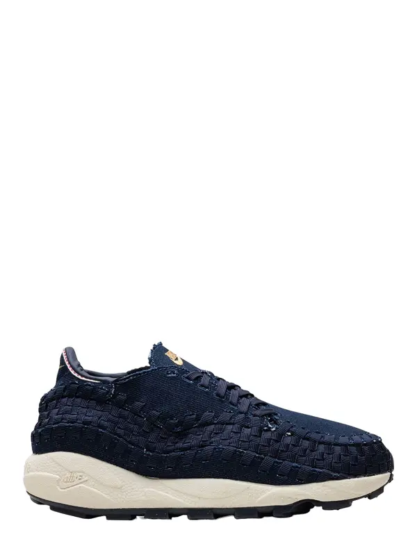Nike Air Footscape Woven Raw Denim Sneakers - Blue