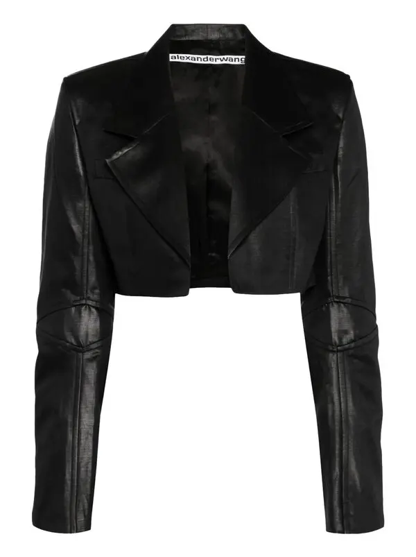 Alexander Wang Cropped Blazer - Black