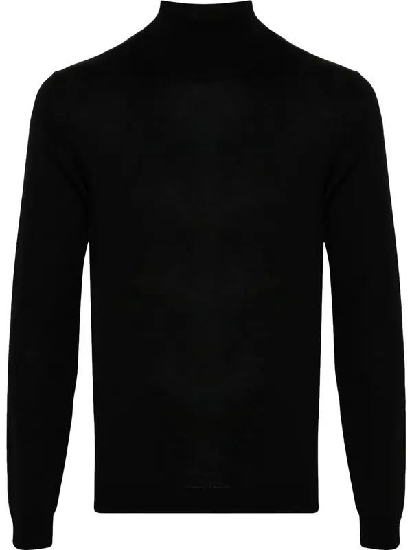 ROBERTO COLLINA Merino Wool Sweater - Black