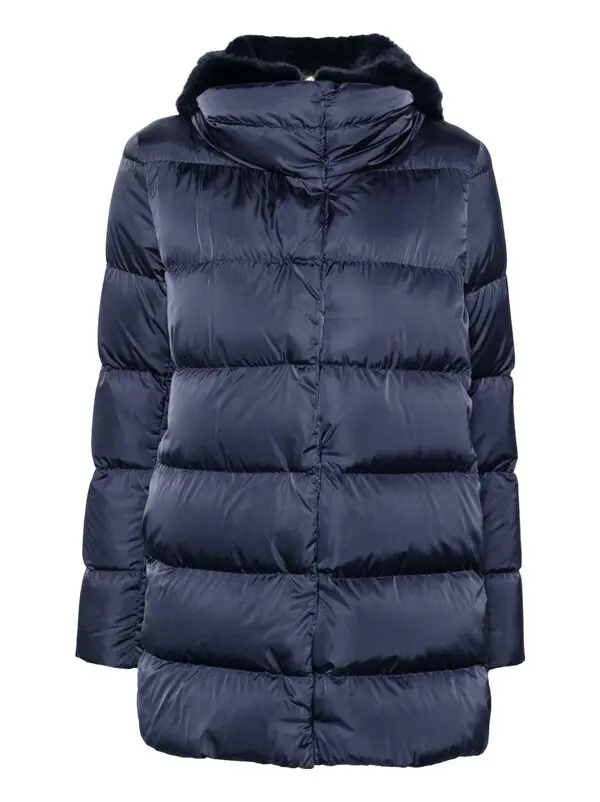 Herno Goose Down Padded Coat With Detachable Panels - Blue