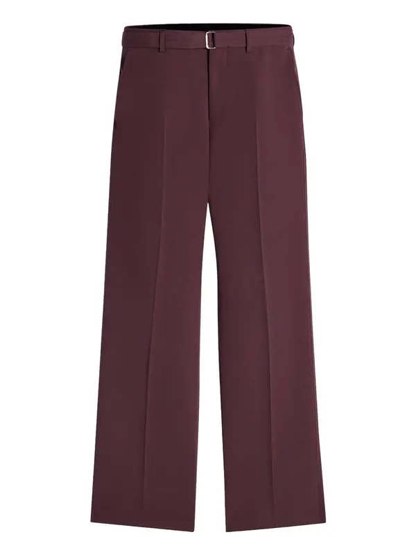 LANVIN Belted Tailored Trousers - Red