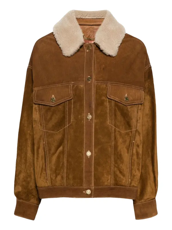 GOLDEN GOOSE Suede Jacket - Brown