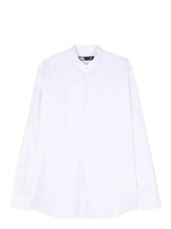 Karl Lagerfeld Slub-texture Shirt - White