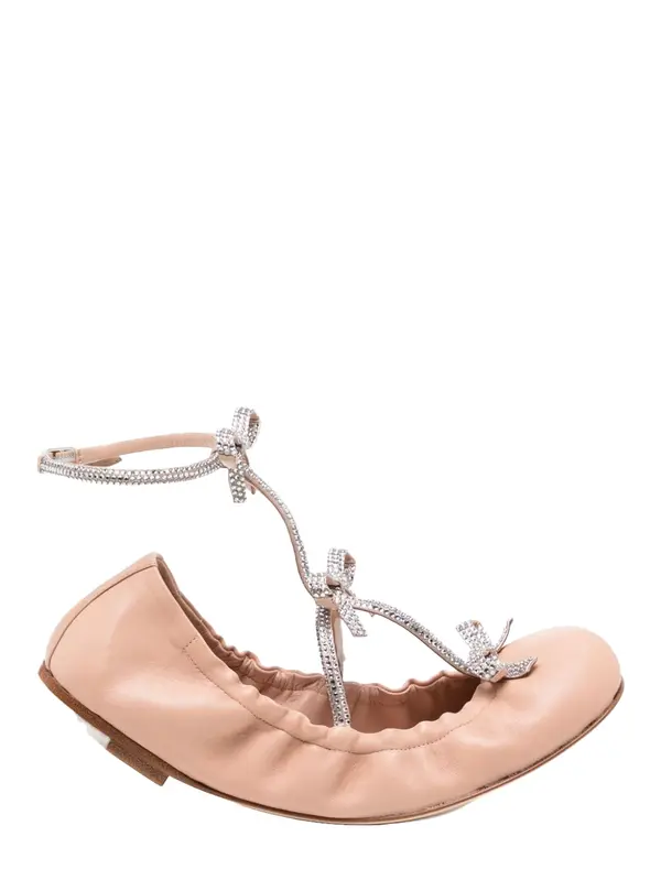 Rene Caovilla Caterina Ballerina Shoes - Pink