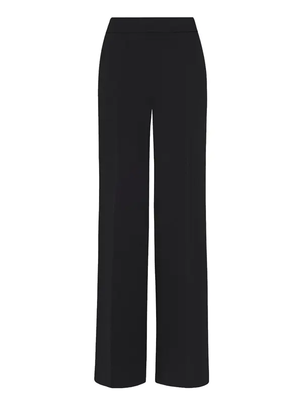MILLY Natia Crepe Trousers - Black
