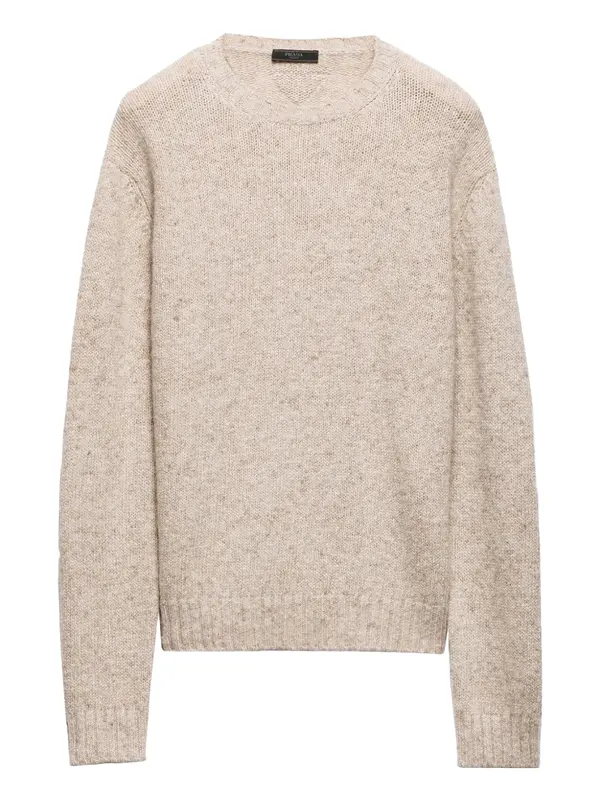 Prada Crew-neck Cashmere Jumper - Neutrals