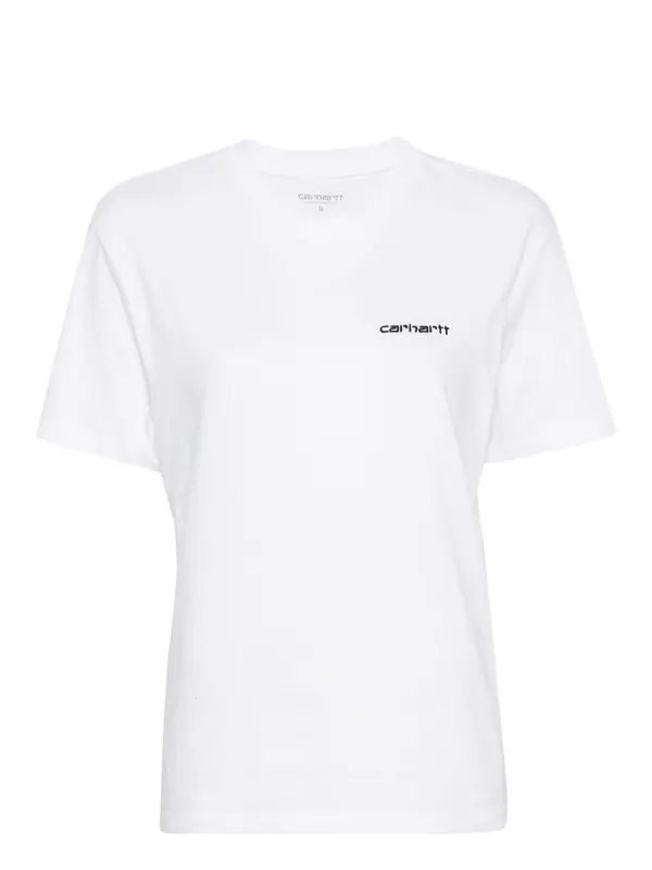 Carhartt Work In Progress Script Embroidery T-shirt - White