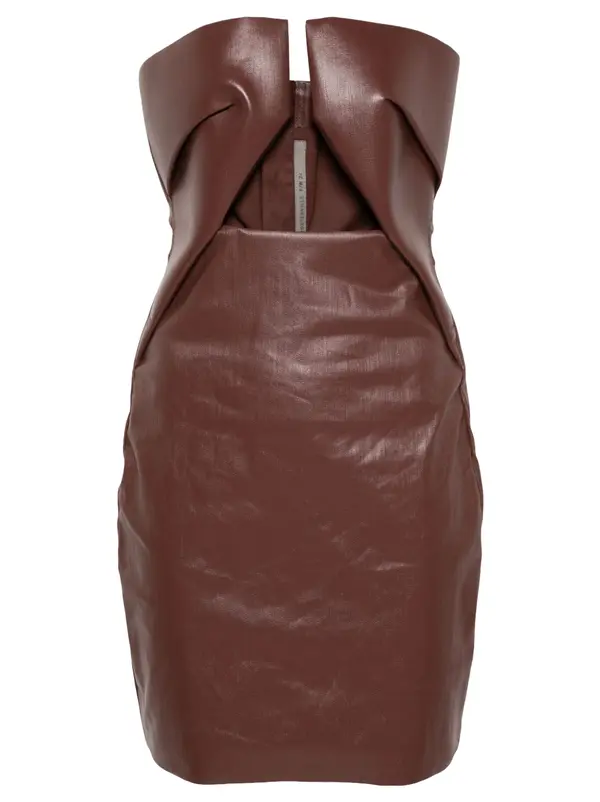 Rick Owens Prong Mini Dress - Brown