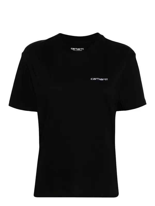 Carhartt Work In Progress Script Embroidery T-shirt - Black